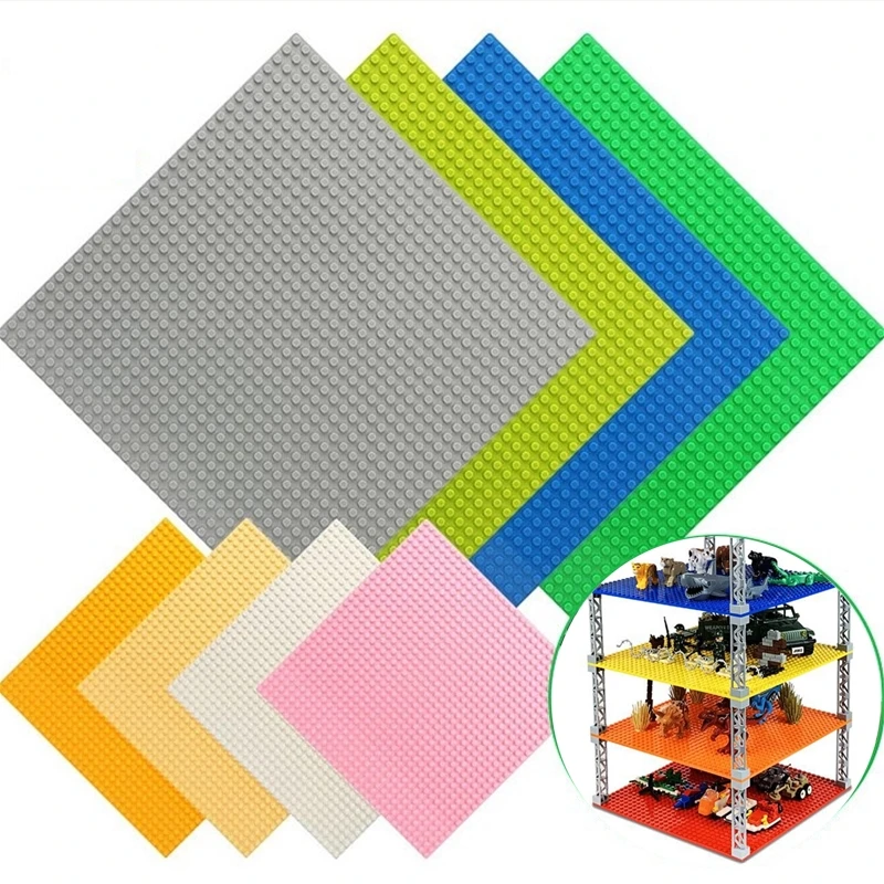 2Pcs 32x32 Dots Double Sided Baseplate for Building Blocks, Classic ...