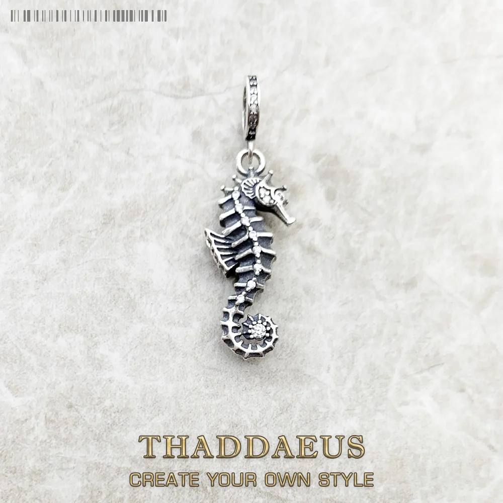 Maritime Seahorse Pendant Charm Handmade New Fine Jewelry Real 925 ...