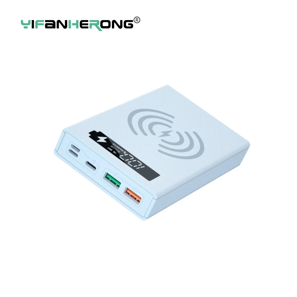 Power Bank Box Batteries 18650 Wireless Charging - Charge Qc3.0 Diy 5 X ...