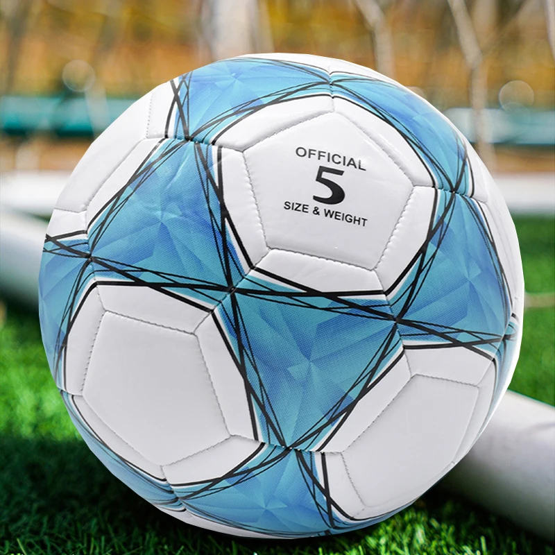 Size 5 Soccer Ball Official PU Classic soccer Wear Resistant Outdoor ...