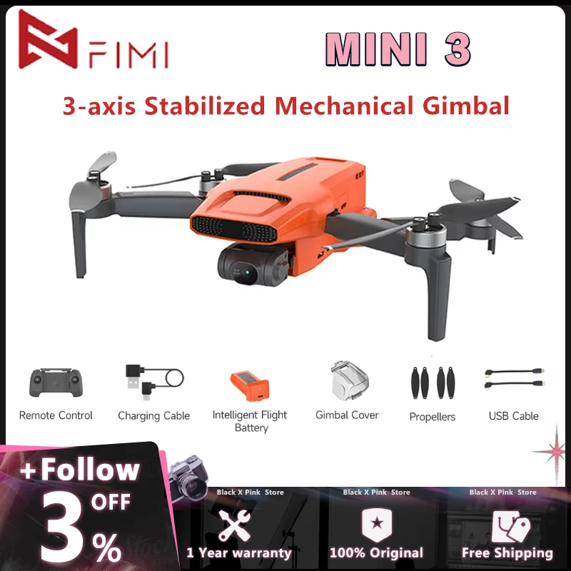 FIMI-MINI-3-new-drone-4K-60fps-AI-Super-Night-Video-9km-range-3-axis ...
