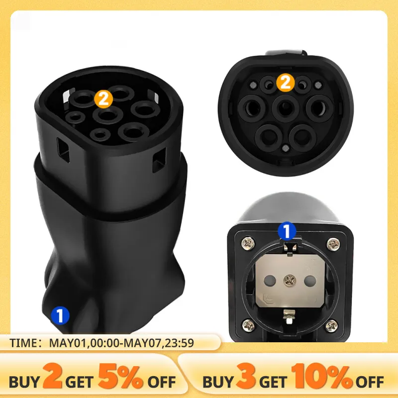 Type2-V2L-Discharger-Adapter-Socket-16A-Electric-Car-Vehicle-EU ...
