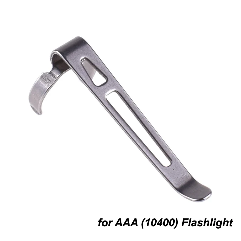 Stainless-Steel-AAA-Flashlight-Pocket-Clip-35mm-L-x-10-8mm-D ...