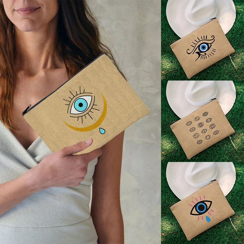 Magical Eye Pattern Makeup Bag Women's Cosmetic Bags Toiletry Pouch Bag ...