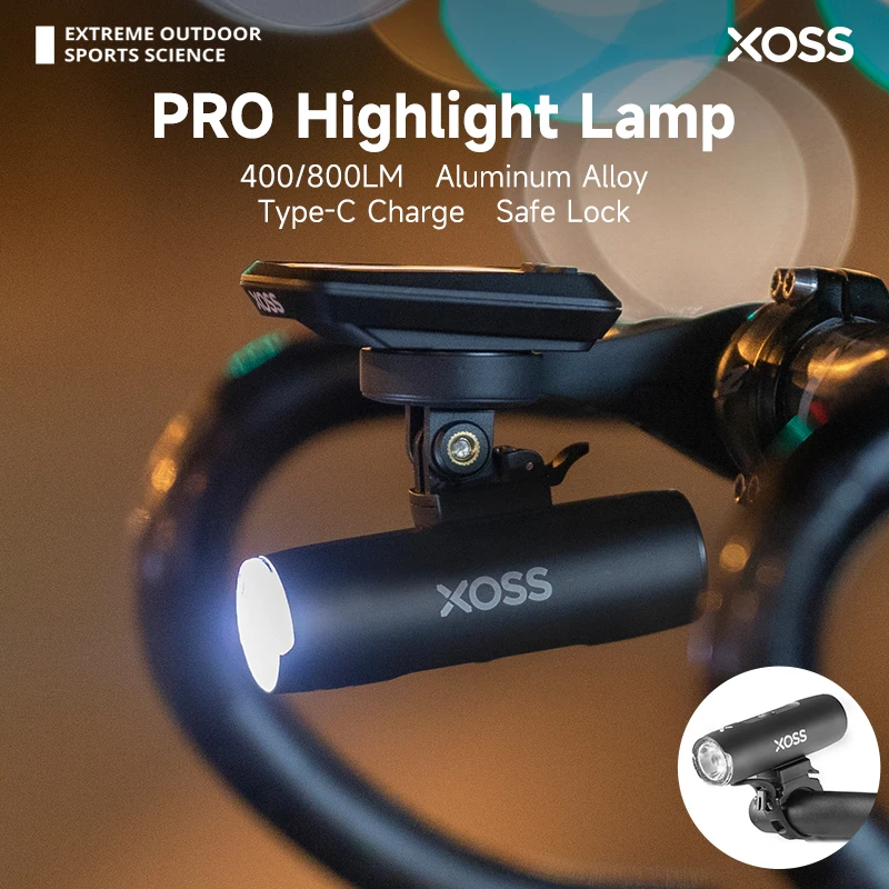 XOSS-Bike-Light-Headlight-400-800-Lm-Waterproof-USB-Rechargeable-MTB ...