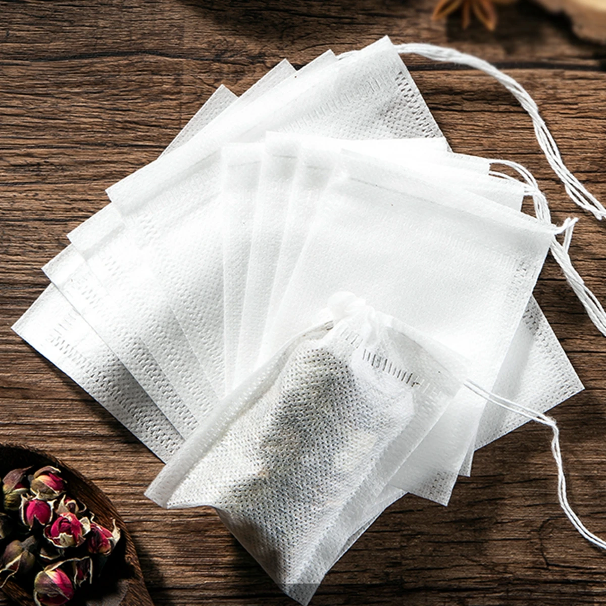 100Pcs-Disposable-Tea-Filter-Bags-for-Loose-Leaf-Tea-Degradable-Non ...