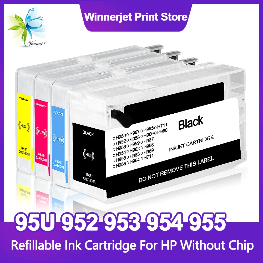 Cartucho-de-tinta-recarreg-vel-para-HP-Office-Jet-Pro-impressora-sem ...