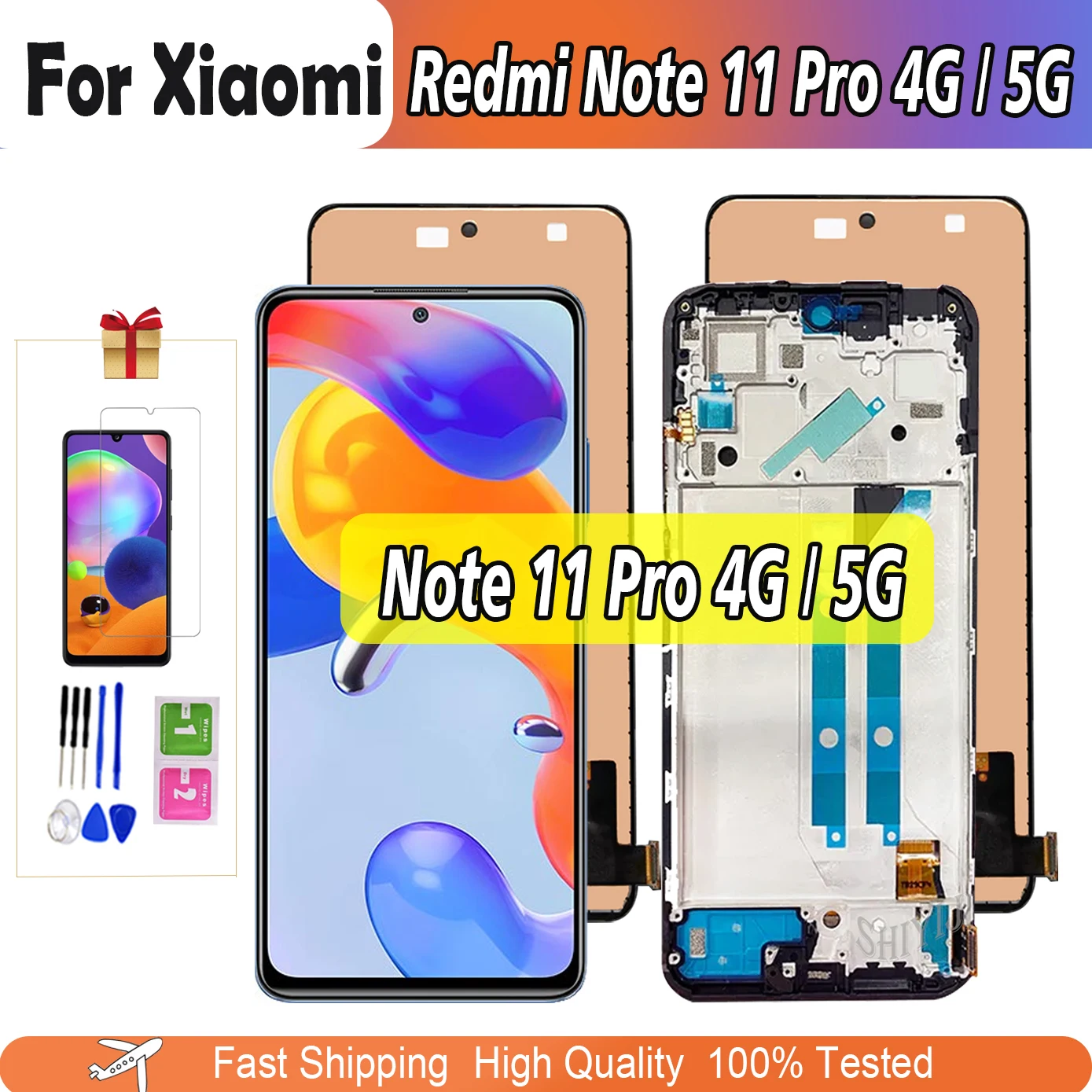 Assembly-LCD-For-Redmi-Note11Pro-5G-21091116I-LCD-For-Xiaomi-Redmi-Note ...
