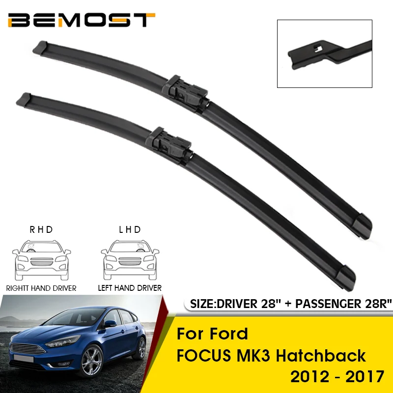 Car Wiper Blades For Ford FOCUS MK3 Hatchback 2012-2017 Windshield ...