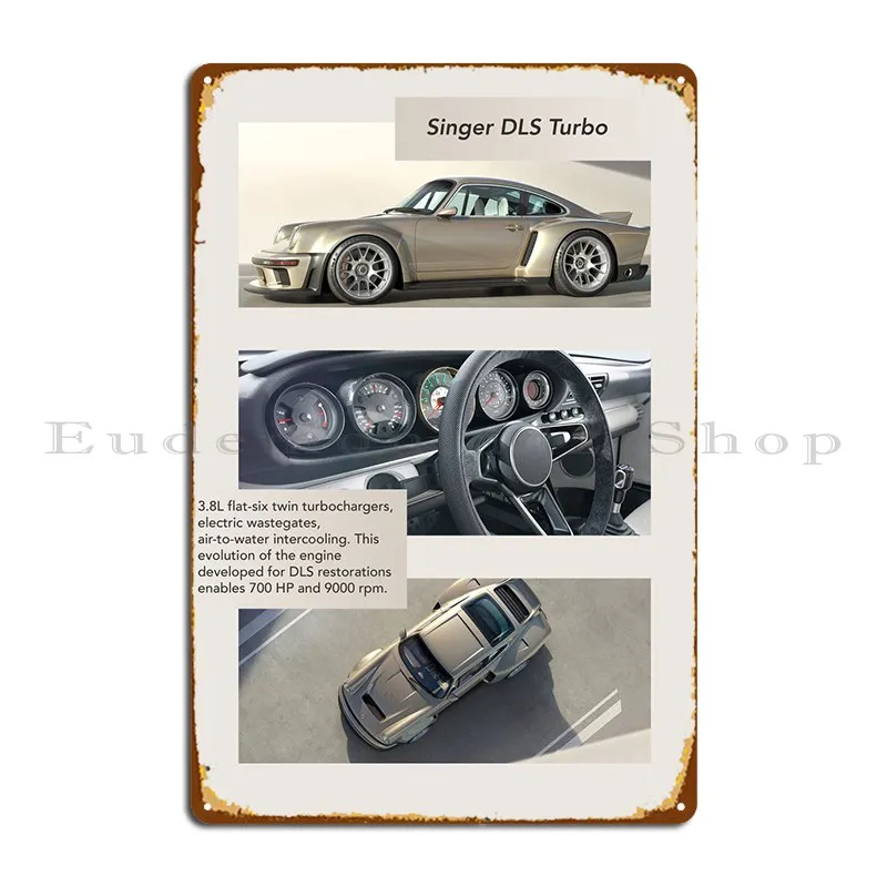 Singer-Dls-Turbo-Metal-Sign-Personalized-Wall-Cave-Garage-Designing ...