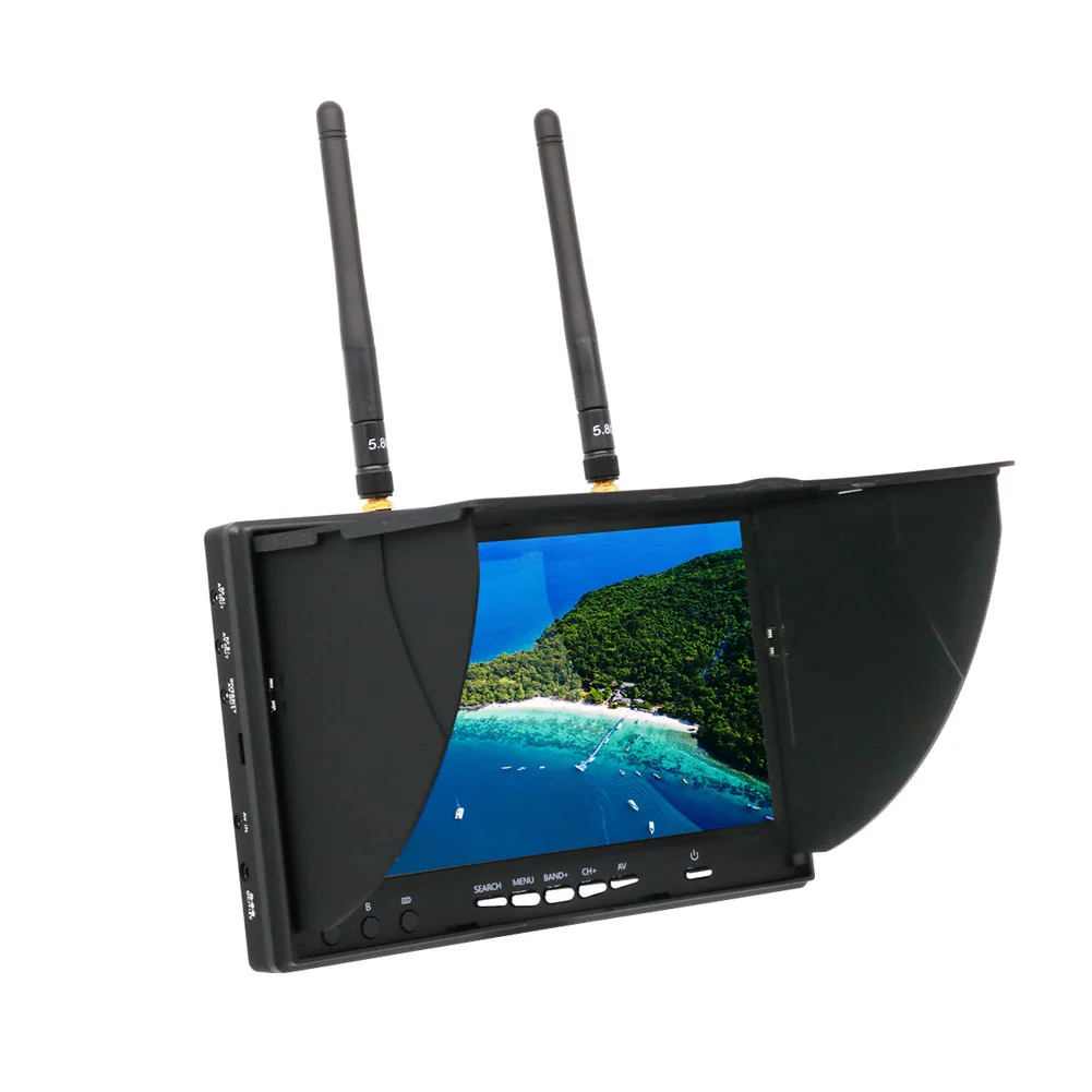 FPV-Monitor-LCD5802D-5802D-7-7-Inch-Monitor-LCD-Screen-800-480-5-8G ...