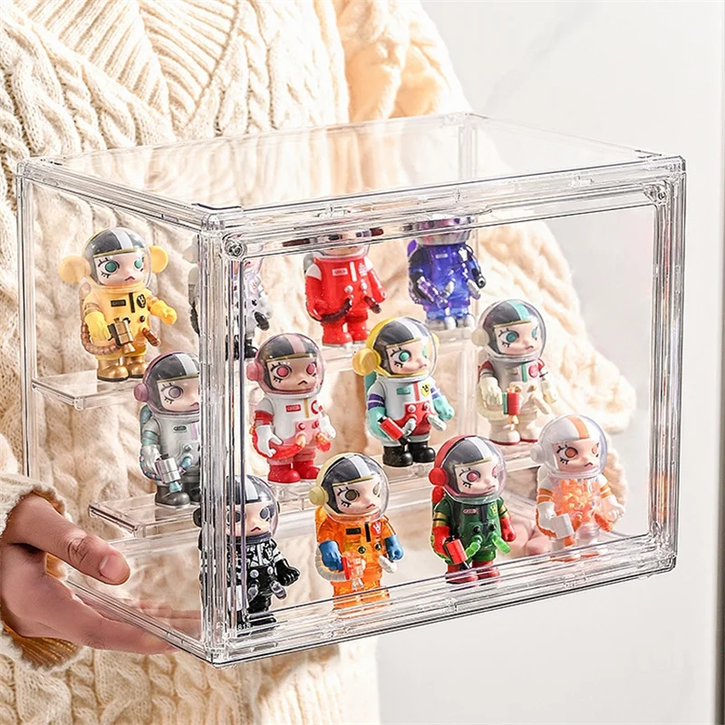 1PC-Three-Layer-Dustproof-Transparent-Ladder-Handmade-Anime-Car-Model ...