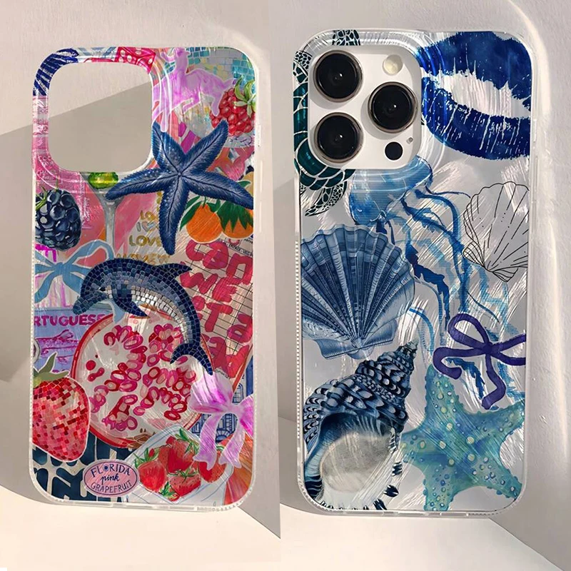 Seaside Scenery Wave Beach Pattern Phone Case for Samsung Galaxy A73 ...