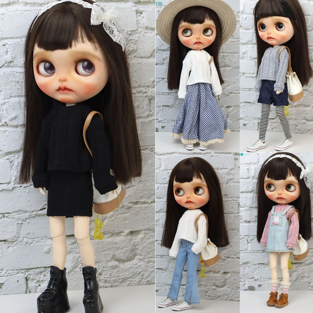 Ropa-para-mu-ecas-su-ter-de-moda-falda-pantalones-vaqueros-acampanados ...