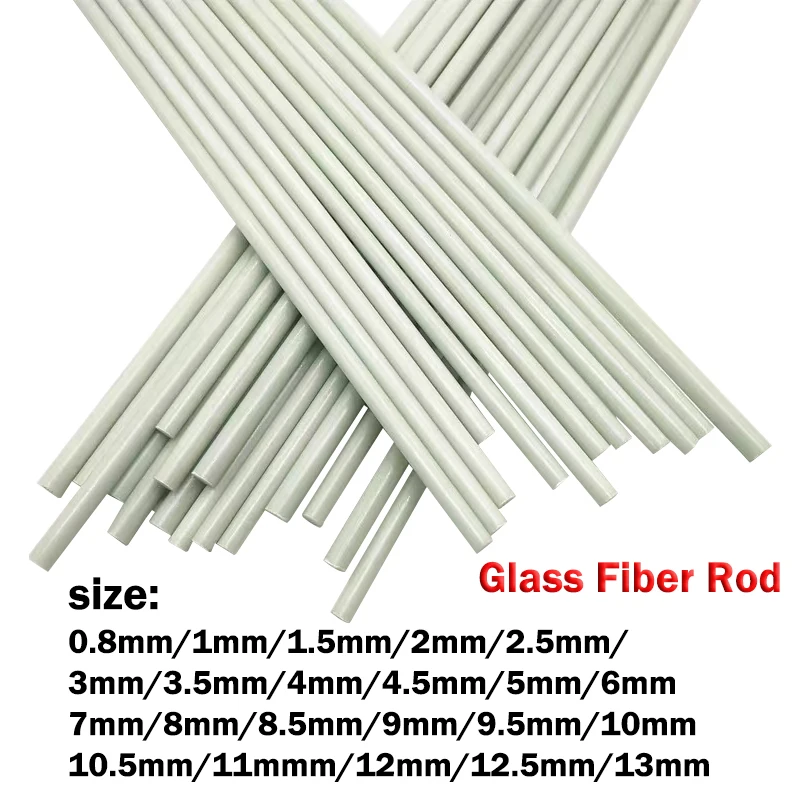 10PCS-White-Glass-Fiber-Rod-Diameter-0-8mm-13mm-Insulation-and-High ...