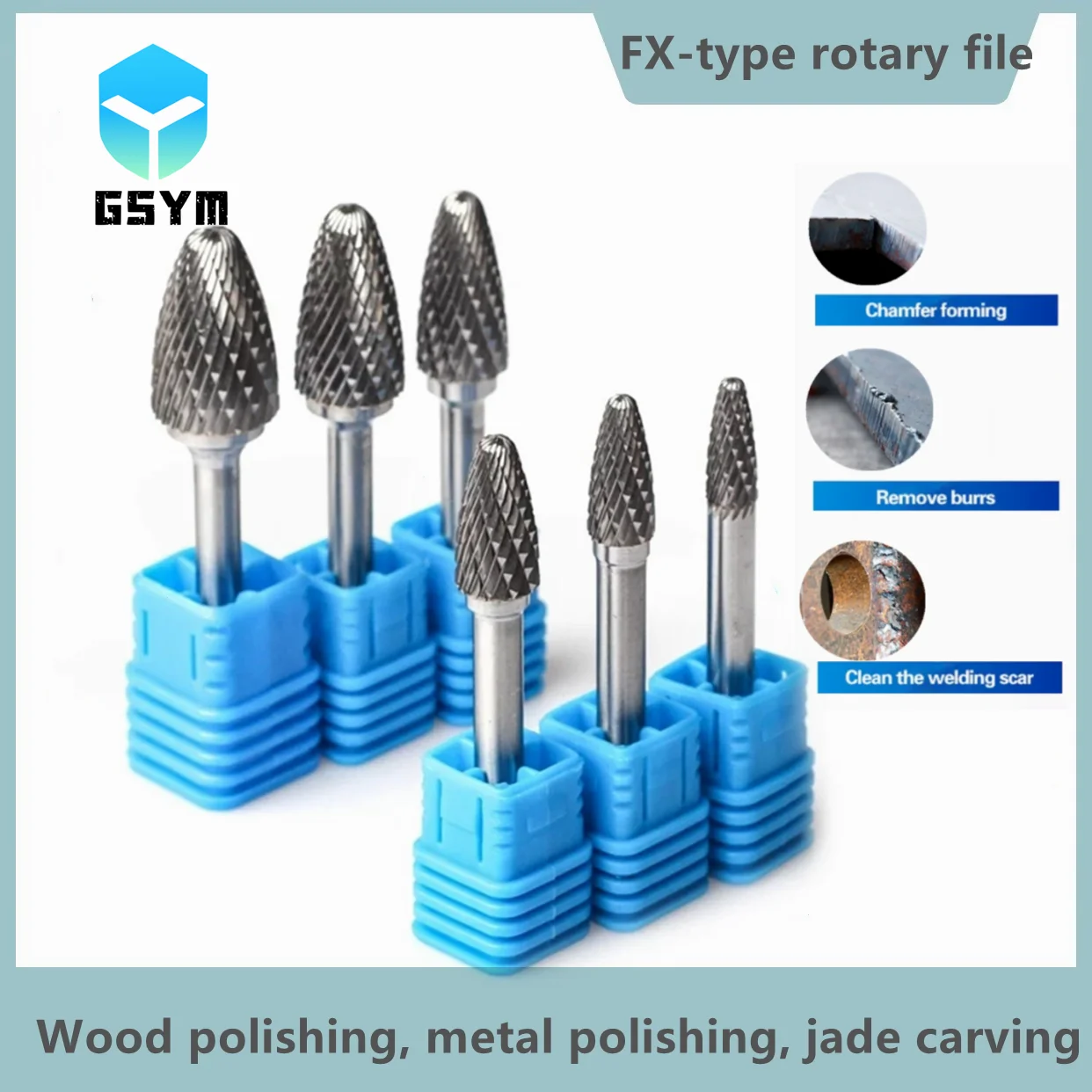 FX-TypeHead-Tungsten-Carbide-Rotary-File-Tool-Drill-Milling-Carving-Bit-Tools-Point-Burr-Die ...