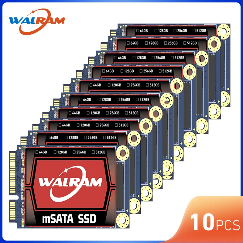 Disco rígido interno do estado sólido de walram msata 128gb 256gb 64gb ...