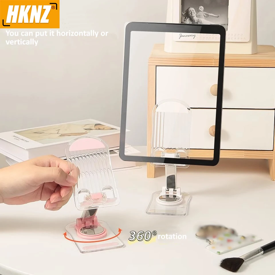 360-Rotating-Acrylic-Tablet-Stand-for-iPad-Air-Mini-Desktop-Adjustable ...