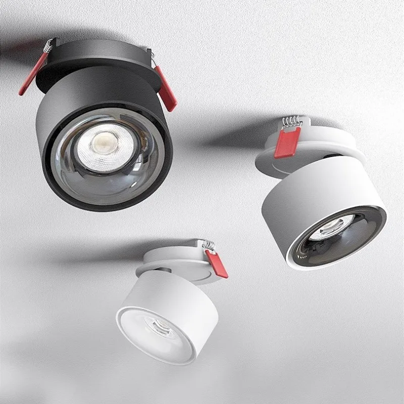 Recessed-Dimmable-LED-Downlight-Anti-glare-Foldable-360-degree-rotating ...