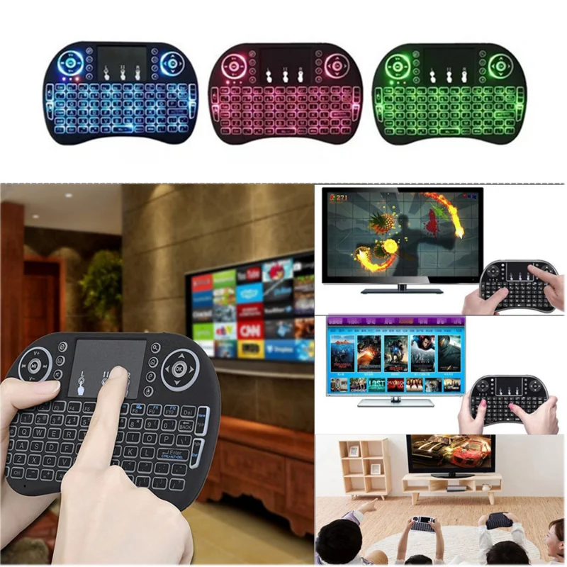 Mini teclado controle usb touchpad smart tv box pc ps3 atualizado - Happen