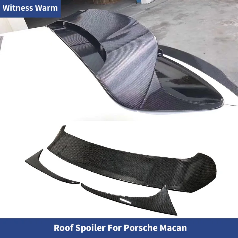 Carbon-Fiber-Material-Rear-Trunk-Boot-Spoiler-Roof-Lip-Wings-For ...