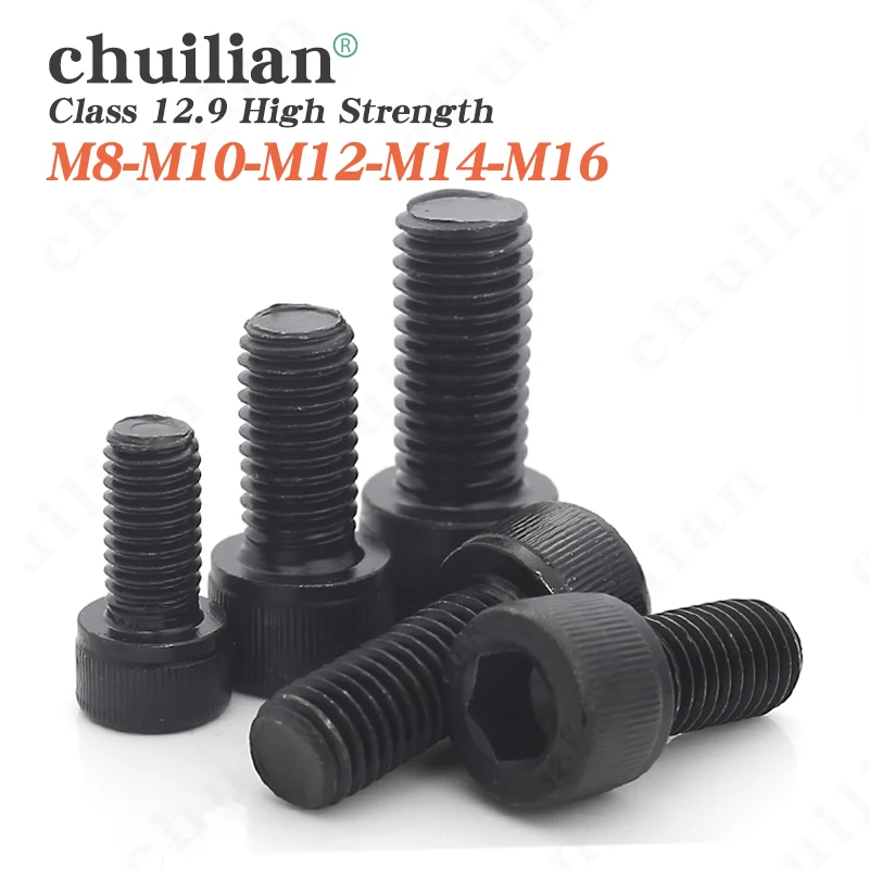 1 Piece Fine Thread Hex Hexagon Socket Head Cap Screws M8 M10 M12 M14 ...