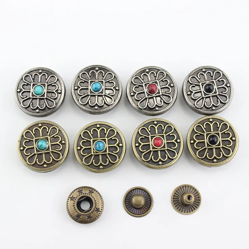 1-Set-Copper-Snap-Button-Fastener-Press-Stud-Rivet-Sewing-Leather ...