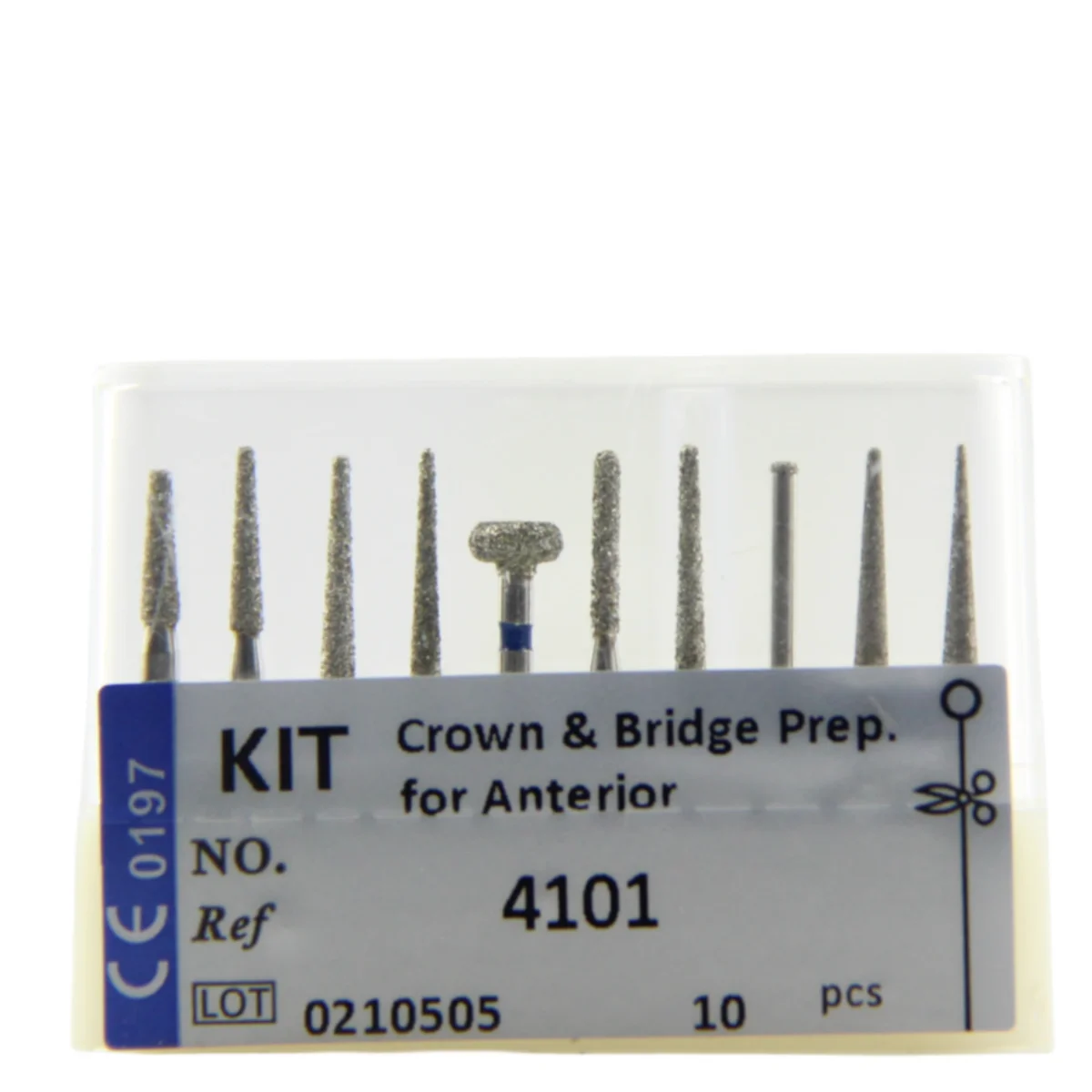 Dental-Clinic-Kit-10-pieces-set-4101-Dental-Diamond-burs-Crown-Bridge ...