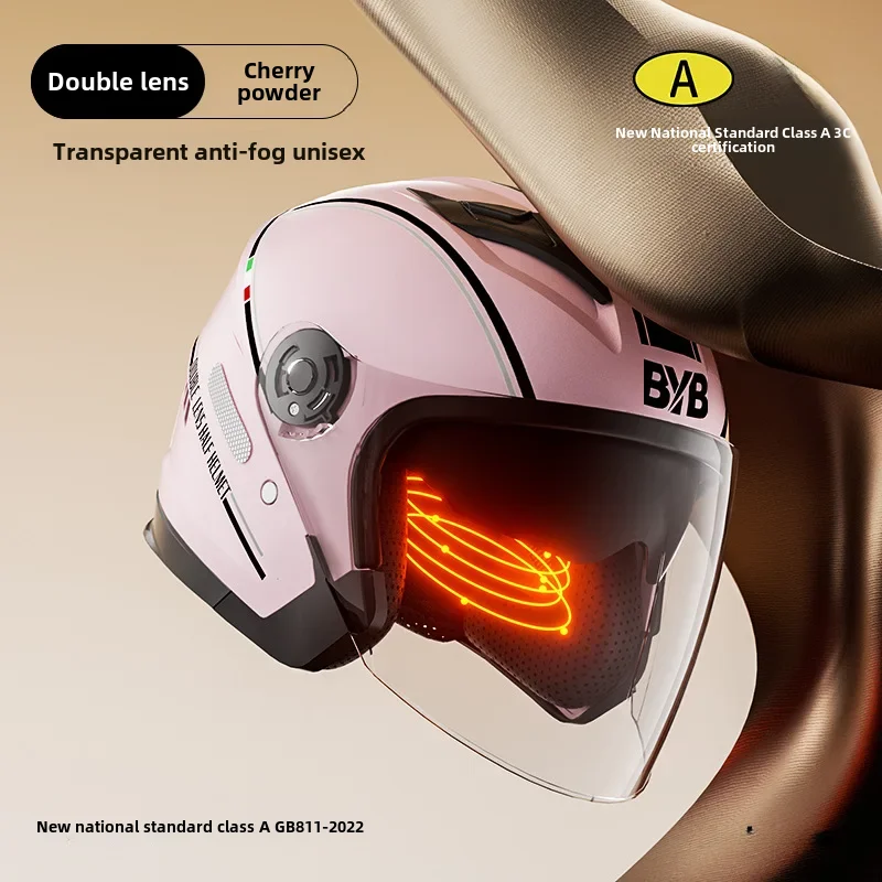 Casco para motocicleta con lente antivaho universal para las cuatro ...