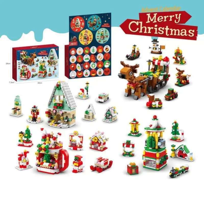 Advent-Calendar-Kids-with-Christmas-Building-Blocks-DIY-Santa-Block ...