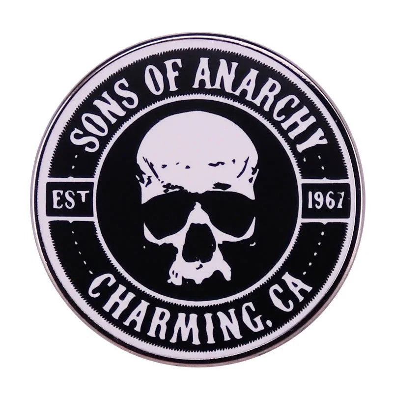 Pin On Sons Of Anarchy Sons Of Anarchy TV Series S Skull A Logo Lapel