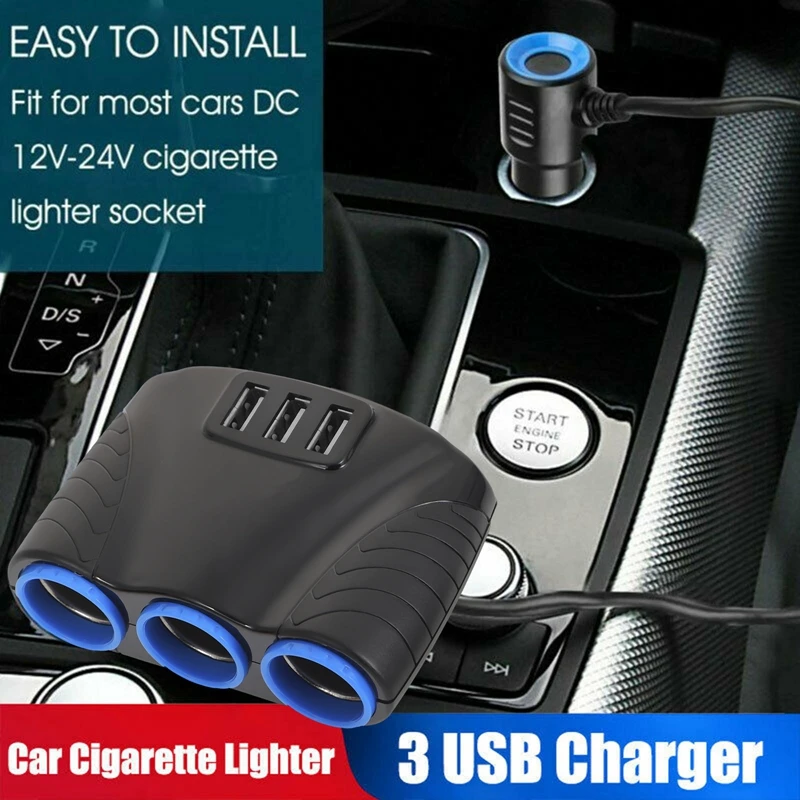 3-Way-12V-24V-Multi-Socket-Car-Cigarette-Lighter-Socket-Extension ...
