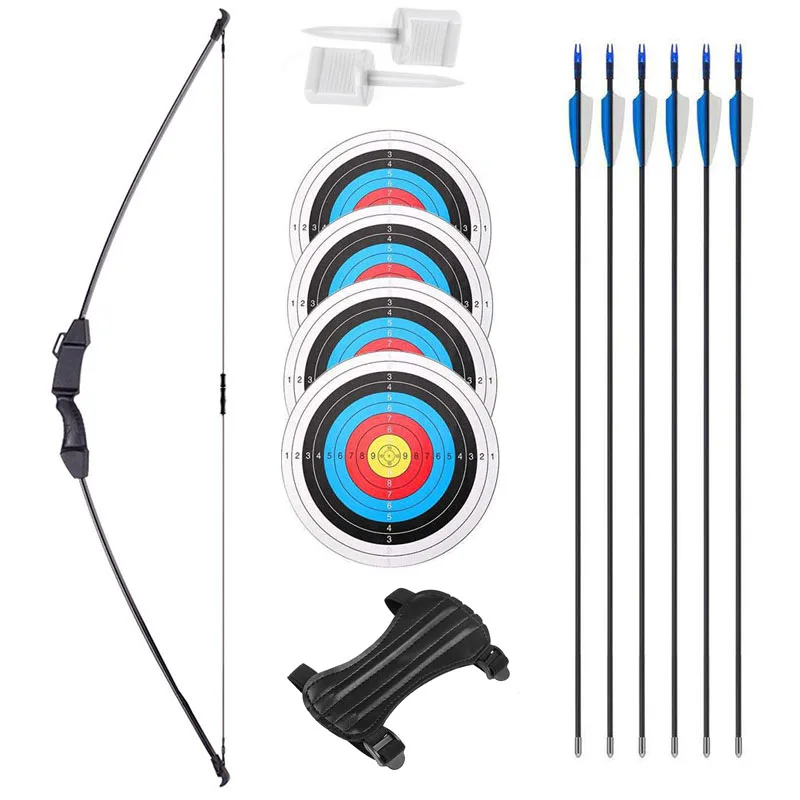 Outdoor-Youth-Archery-Equipment-15-Lbs-Children-S-Straight-Pull-Recurve ...