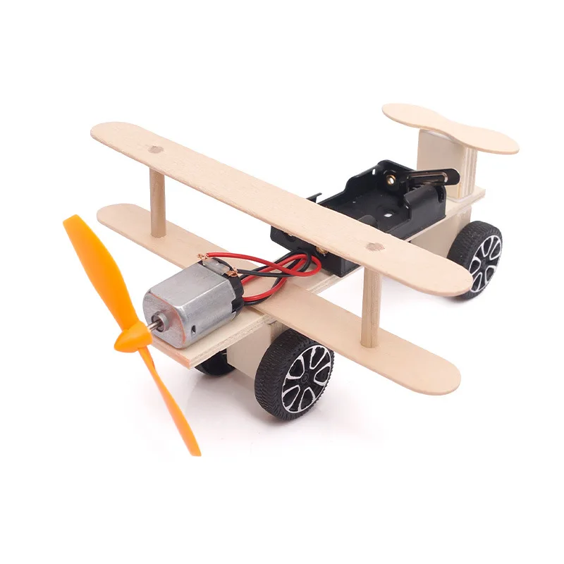 DIY-Electric-Power-Airplane-Wooden-Model-Kit-Bricks-Set-Technology ...