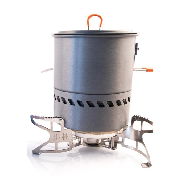 Bulin 캠핑 스토브 세트, BL100-B15 접이식 요리 가스 스토브, 캠핑 조리기구, 피크닉 냄비 포함 분할 가스 화로, B15 + S2400