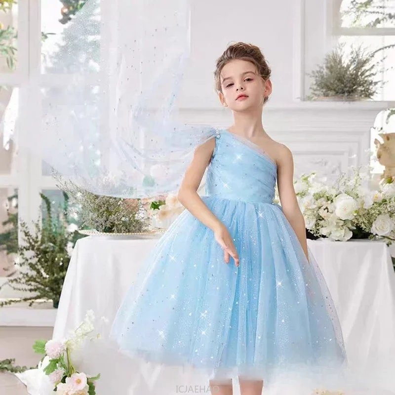Girls Party Dresses Wed Kids Princess Party Dress Vestido Matching Gown ...