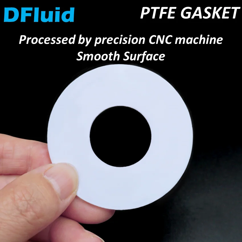 10-PCS-PTFE-Gasket-BSPP-Flange-Sanitary-Cylinder-Flat-Gasket-Ring-PTFE ...