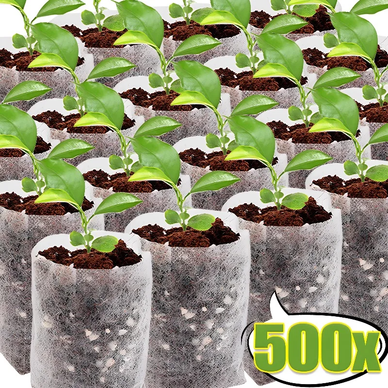 Biodegradable Grow Bags Nursery Bag Plant Grow Bags Non-woven Fabric ...