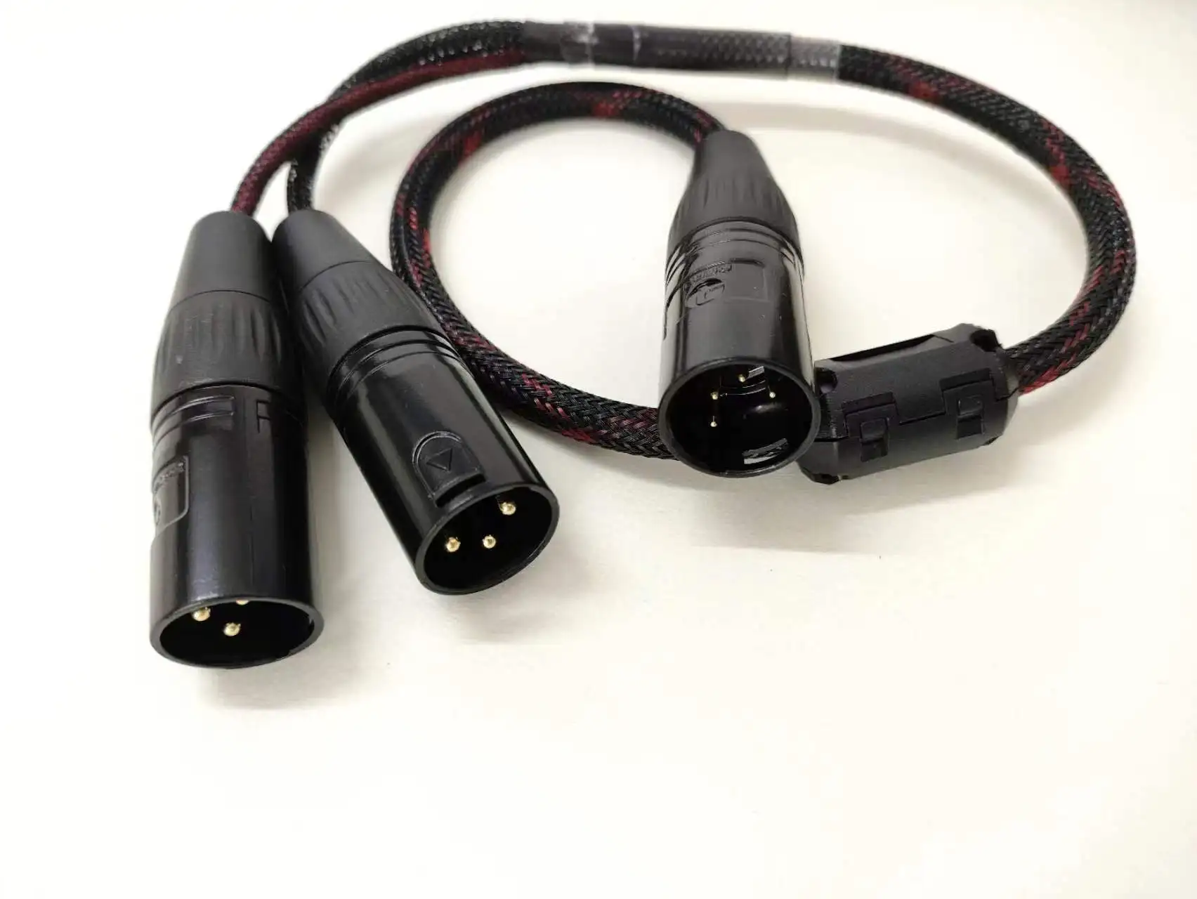 HIFI-CANARE-4-Pin-XLR-MALE-To-Dual-2-Male-FEMALE-3PIN-XLR-Plug-Balanced ...