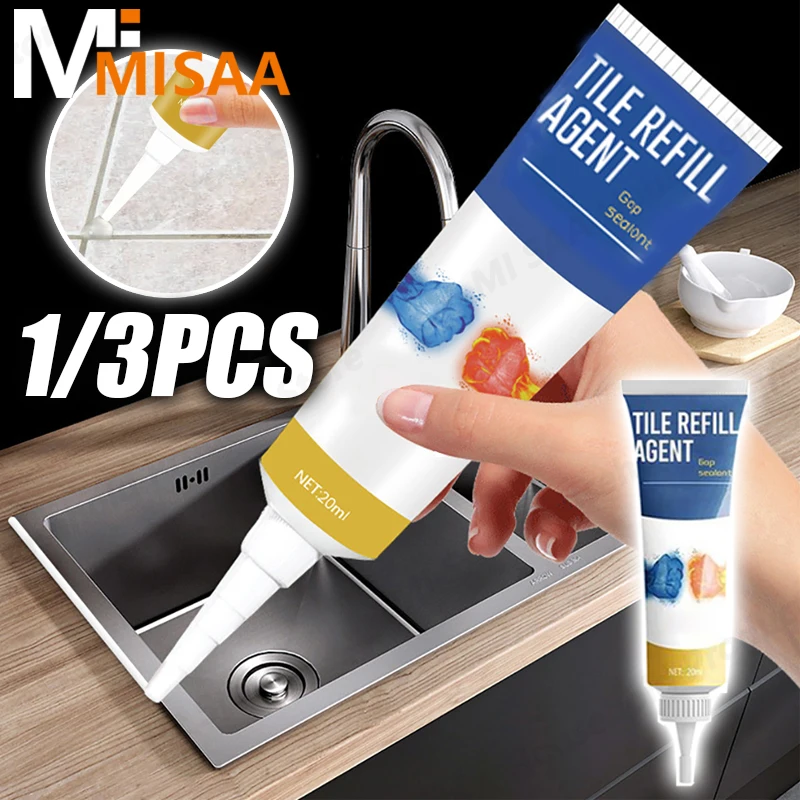 1-3pcs-20ml-Repair-Agent-Waterproof-White-Tile-Refill-Grout-Pen ...