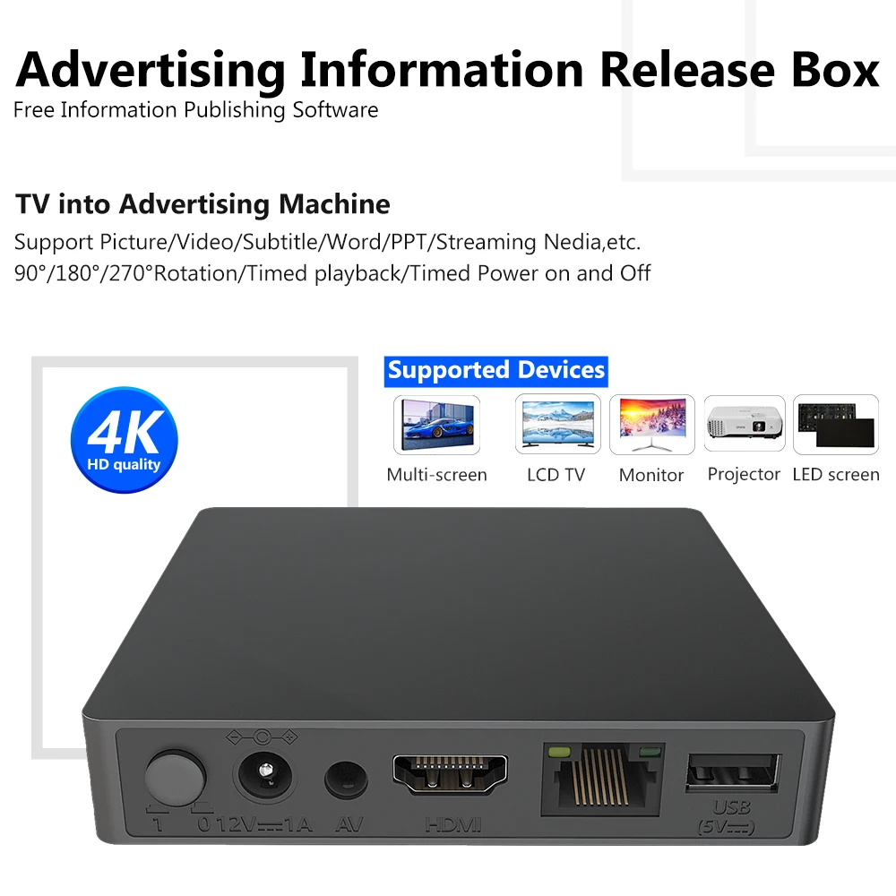 Advertising-Box-Digital-Signage-Player-4K-Android-Information-Release ...