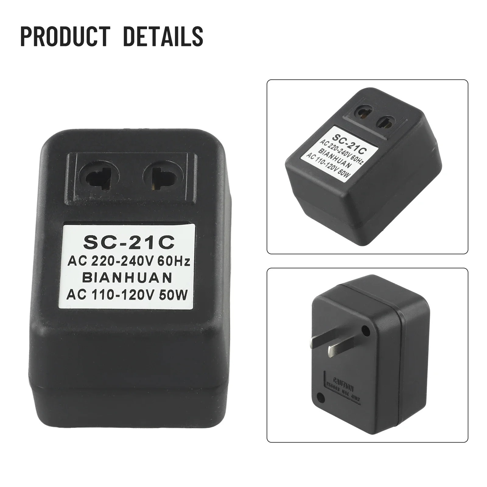 1pcs Step Down Transformer Travel Adapter AC 220V To110V 220V To110V ...