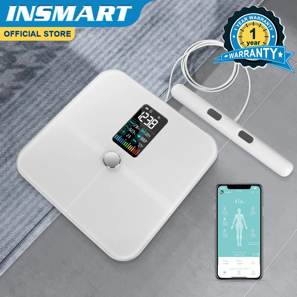 INSMART-8-Electrode-Body-Weight-Scale-Balance-Smart-Scales-with-Screen ...