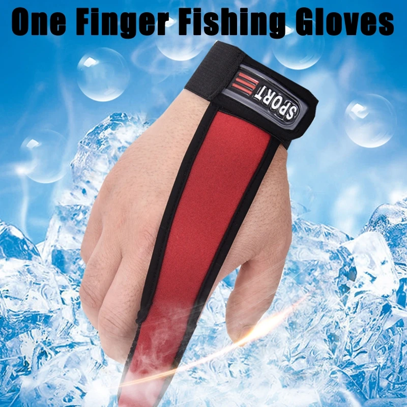 Outdoor Fishing Glove One Finger Anti Slice Finger Protector Index ...