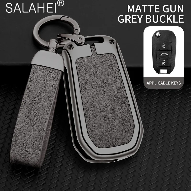 Zinc-Alloy-Car-Key-Case-Cover-Shell-For-Peugeot-208-107-206-306-307-308 ...