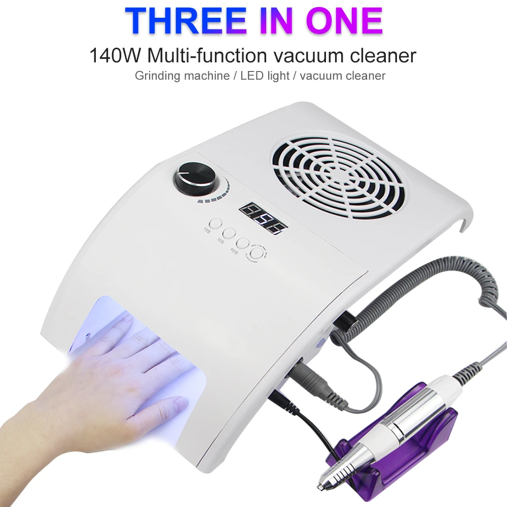Multifunctional 3in1 Silent 35000rpm Manicure Machine Powerful Vacuum ...