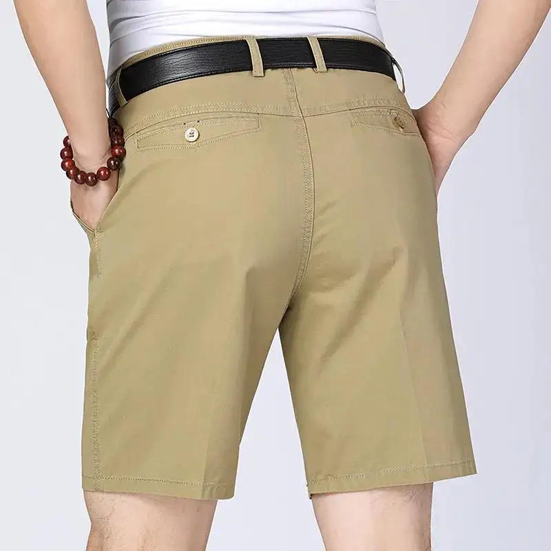 Summer-Comfortable-Men-s-Shorts-100-Cotton-Shorts-Men-Knee-Length ...