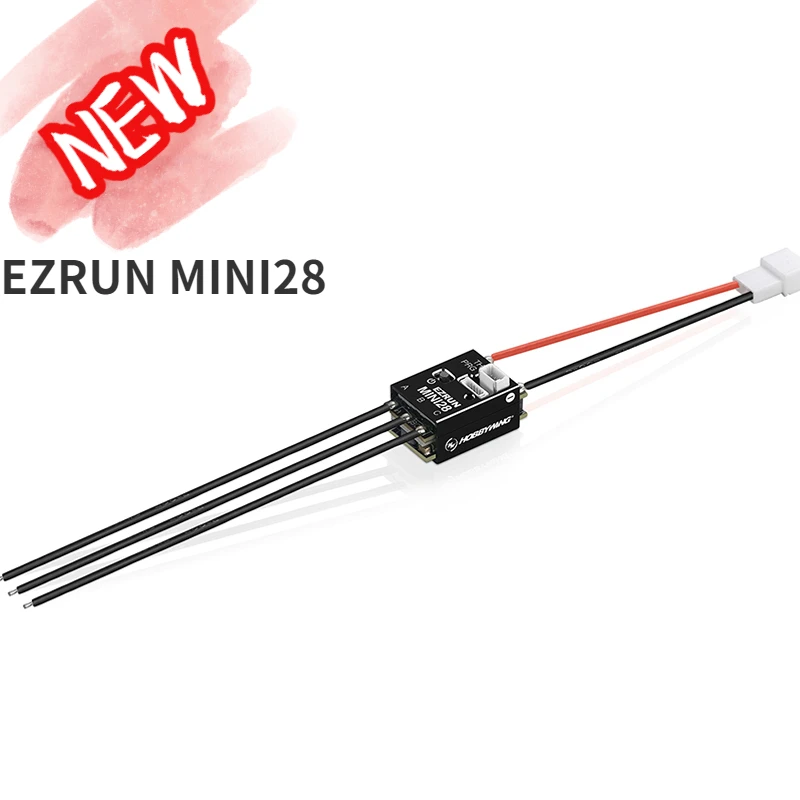 Hobbywing EZRUN MINI28 센서 브러시리스 ESC 소형 사이즈 지원 블루투스 설정, 1/28 GL 레이싱 드리프트 ...