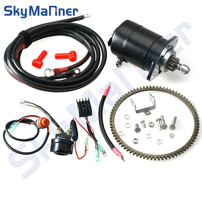 Electric Start Kit For Mercury Marine Me30 Me30mh 2 Stroke 25hp 30hp Outboard Starter Motor ...