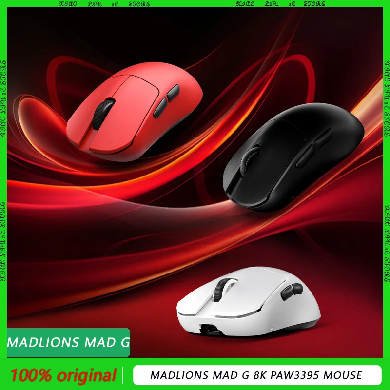 Madlions-mad-g-max-mouse-paw3395-sensor-8k-2-modo-sem-fio-mouse-para ...